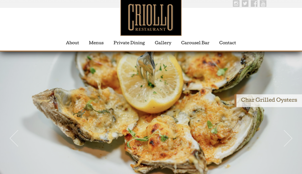 Criollo Restaurant | PickleJuice : Award Winning Web Design, Branding ...